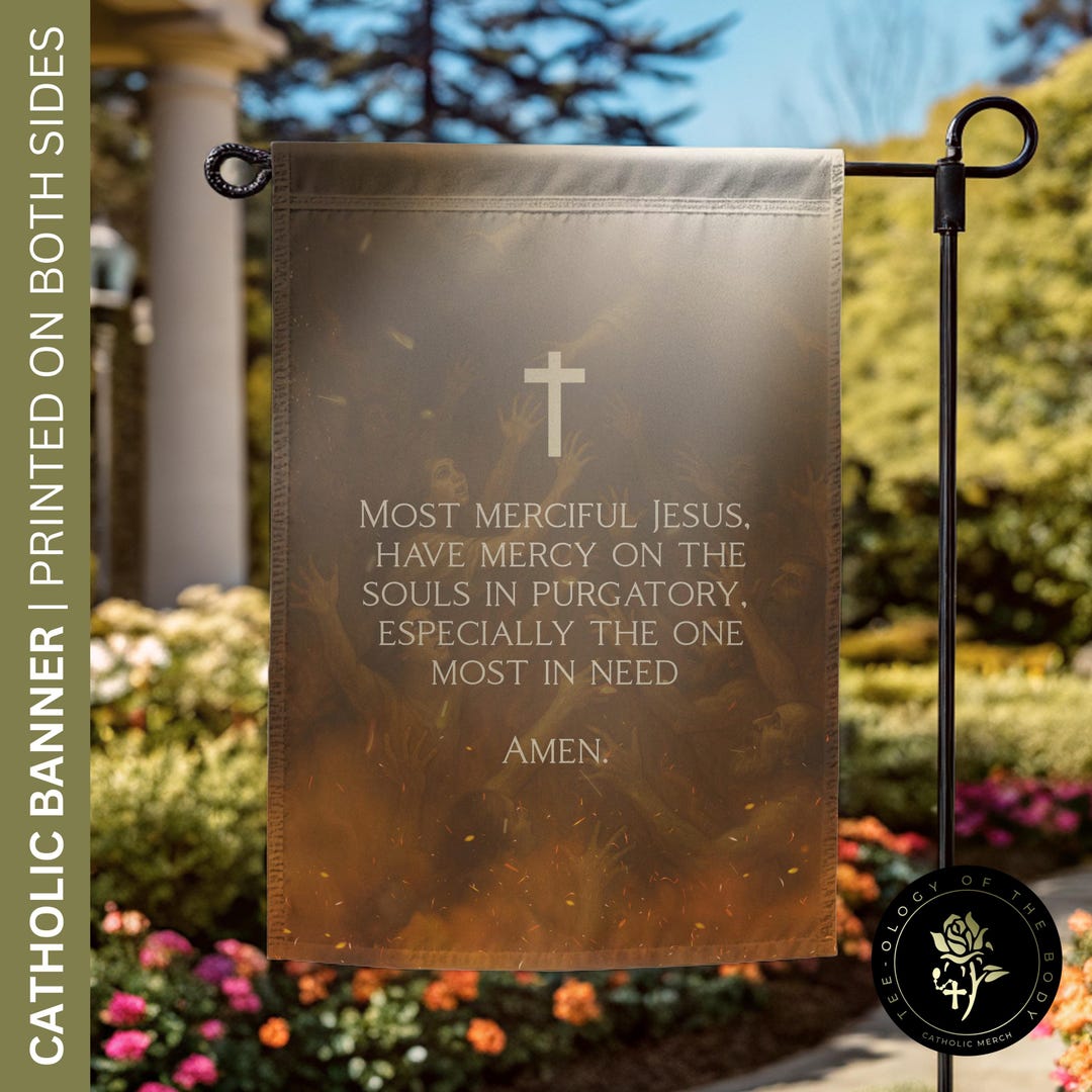 All Souls Day Prayer Banner, Jesus Have Mercy on Souls, Catholic ...
