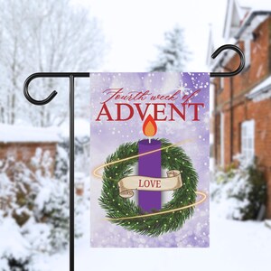 Advent Banner Set: Catholic Christmas Home Decor, Hope Peace Love Joy ...