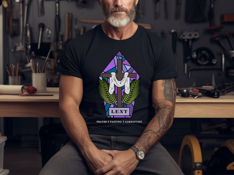 Purple Lent Shirt, Ash Wednesday, Lenten Season Apparel, Catholic ...