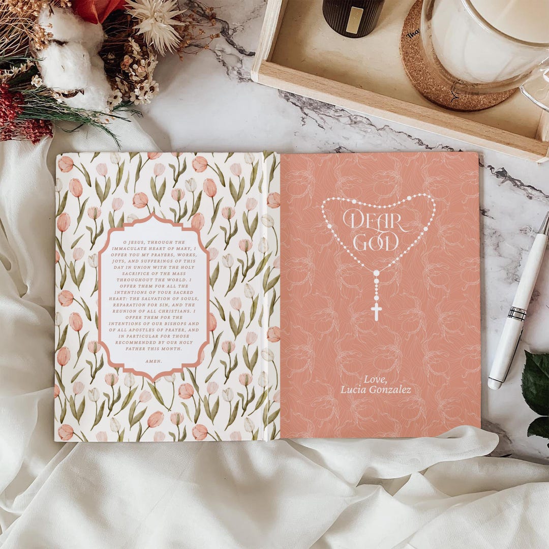 Floral Prayer Journal, Rosary Catholic Daily Prayer Journal, Prayer ...