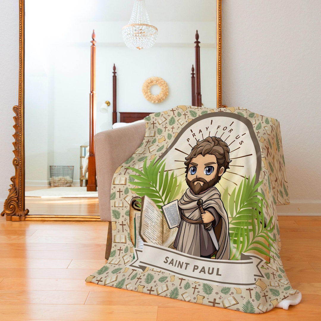Saint Paul, Saul of Tarsus, Catholic Kids Throw, Baby Swaddle, Toddler ...