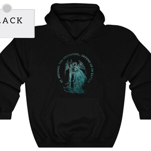 Saint Michael the Archangel Hoodie, Saint Michael Prayer, Catholic ...