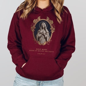Holy Mary Queen of Heaven and Earth Pray for Us, Marian Apparel ...