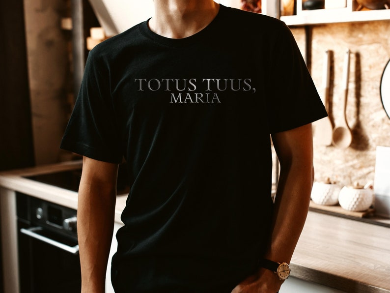 TOTUS TUUS MARIA Totally Yours Mary to Jesus Through - Etsy