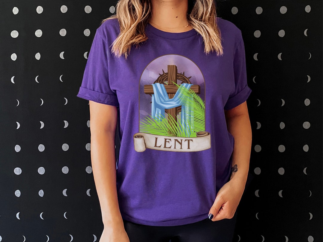 Lenten T-shirt, Lent Season, Palm Sunday, Catholic Lenten Season Shirt ...
