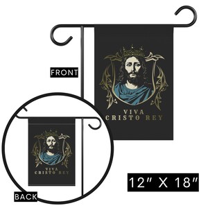 VIVA CRISTO REY Wall Decor, Flag Banner Catholic House, Gift Ideas for ...