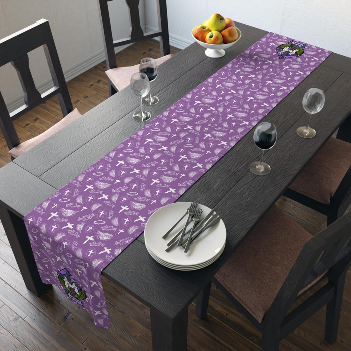 LENT Table Runner, Lent 40 Days Ash Wednesday Home Decor, Catholic ...