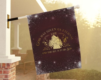 Blessed Advent Garden & House Flag, Catholic Gift, Candles, Traditional ...