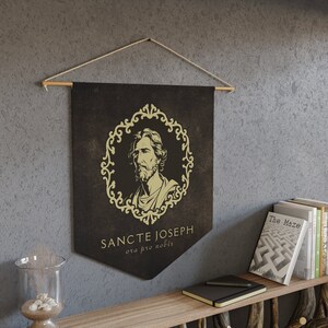 Saint Joseph House Pennant Banner, Devotion to Saint Joseph, Sancte ...