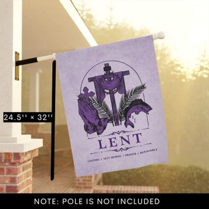 LENT Banner/flag, Season of Fasting, Self-denial, Prayer and Repentance ...