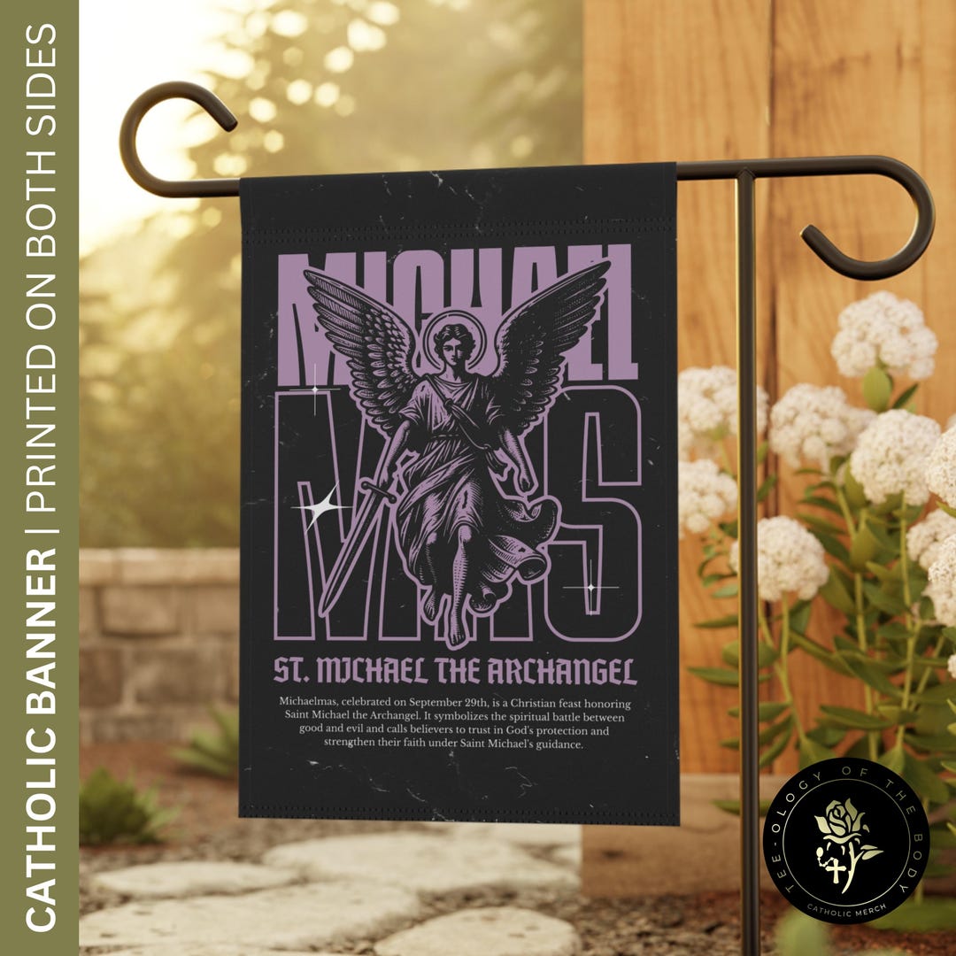 Michaelmas Garden Flag Decor, House Banner, Saint Michael the Archangel ...