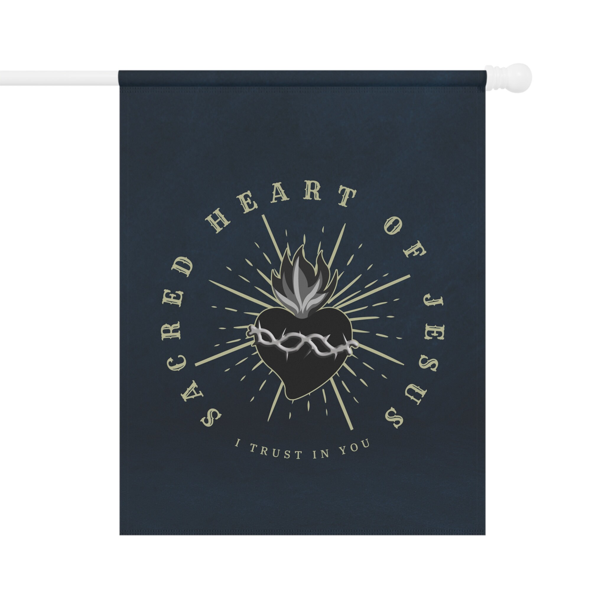 Sacred Heart of Jesus Garden Banner & House Flag, Most Sacred Heart of ...