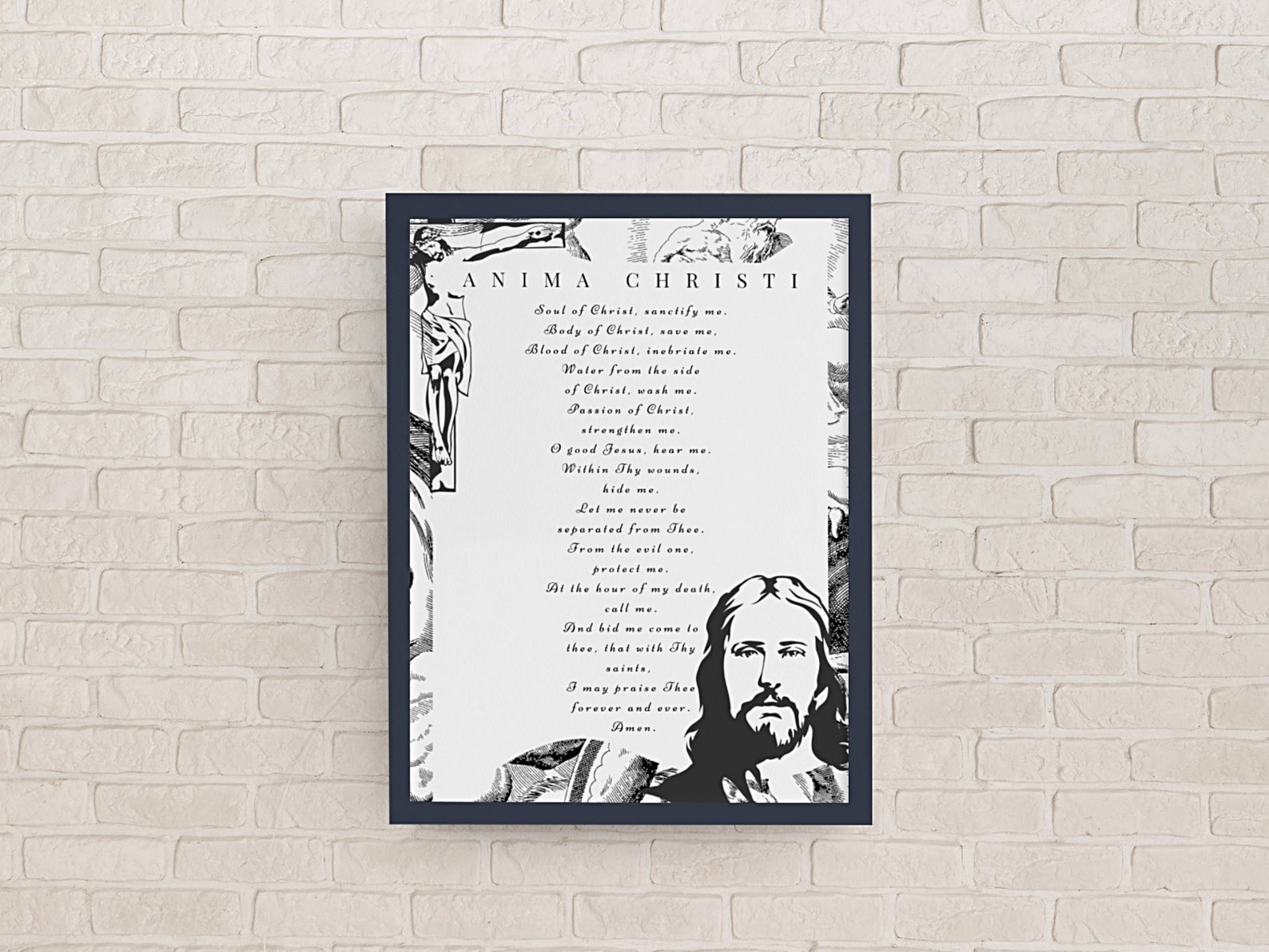 ANIMA CHRISTI Catholic Classic Prayer Catholic Wallart - Etsy