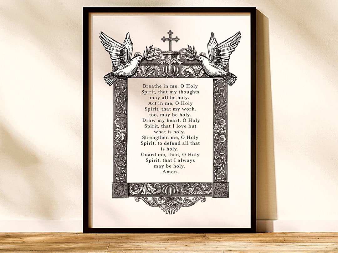 Saint Augustine's Prayer to the Holy Spirit, St Augustine of Hippo ...