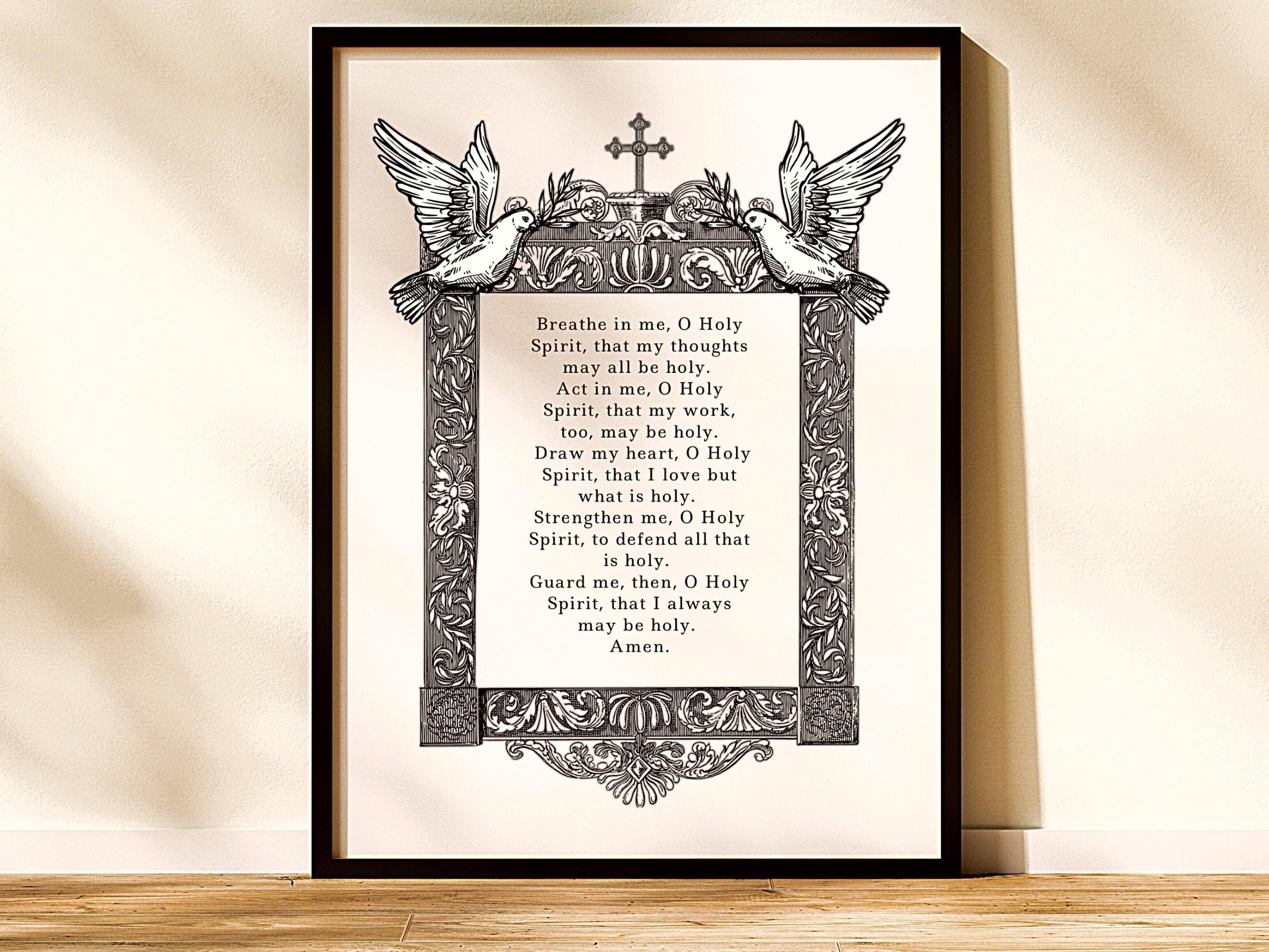 Saint Augustine's Prayer to the Holy Spirit, St Augustine of Hippo ...