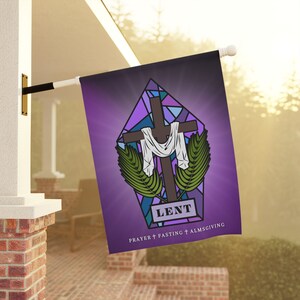 Purple Lent Flag, House Banner, Lenten Season Garden Flag/banner ...