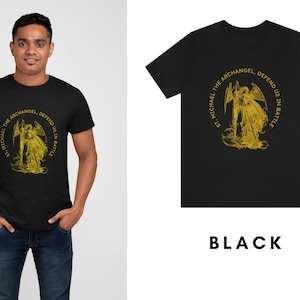 Saint Michael the Archangel T-shirt - Saint Michael Prayer, Catholic ...