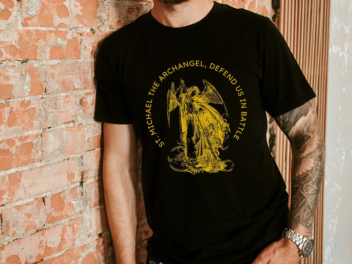 Saint Michael the Archangel T-shirt Saint Michael Prayer - Etsy