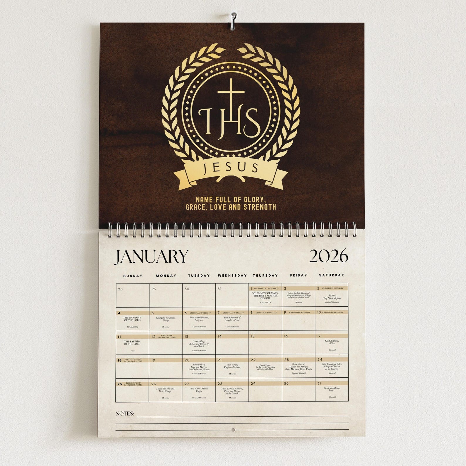 2026 Liturgical Calendar: Catholic Feast Days, Church Year Planner - Etsy
