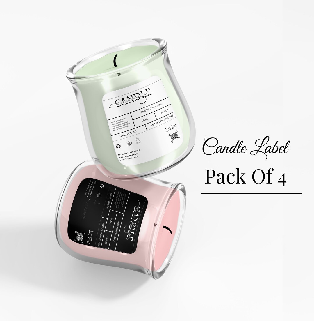 Candle Label Template Luxury Candle Label Template Canva Candle ...