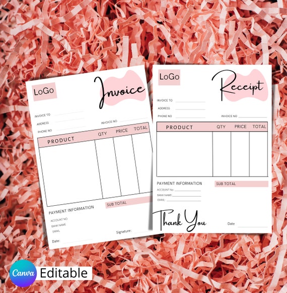 Business Invoice Template business Receipt Template - Etsy