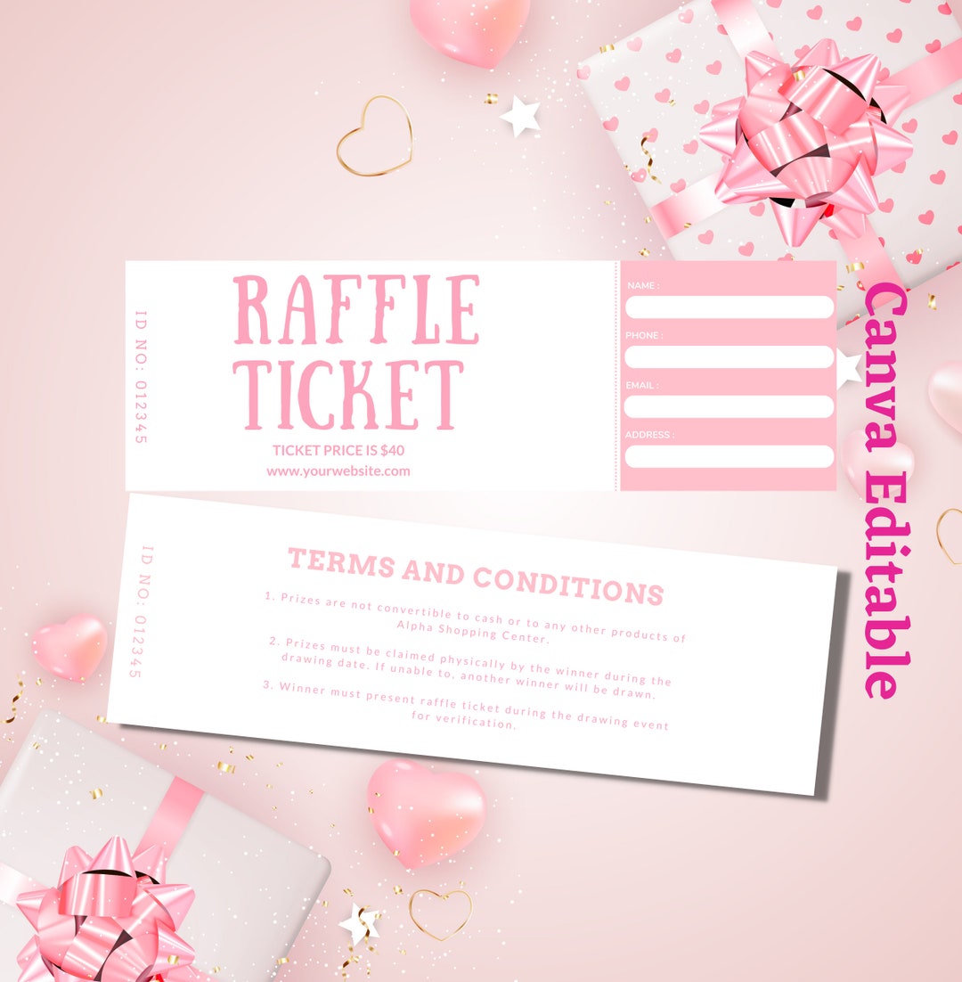 Prize Draw Ticket Template _ Raffle Tickets Template – SYYTSN