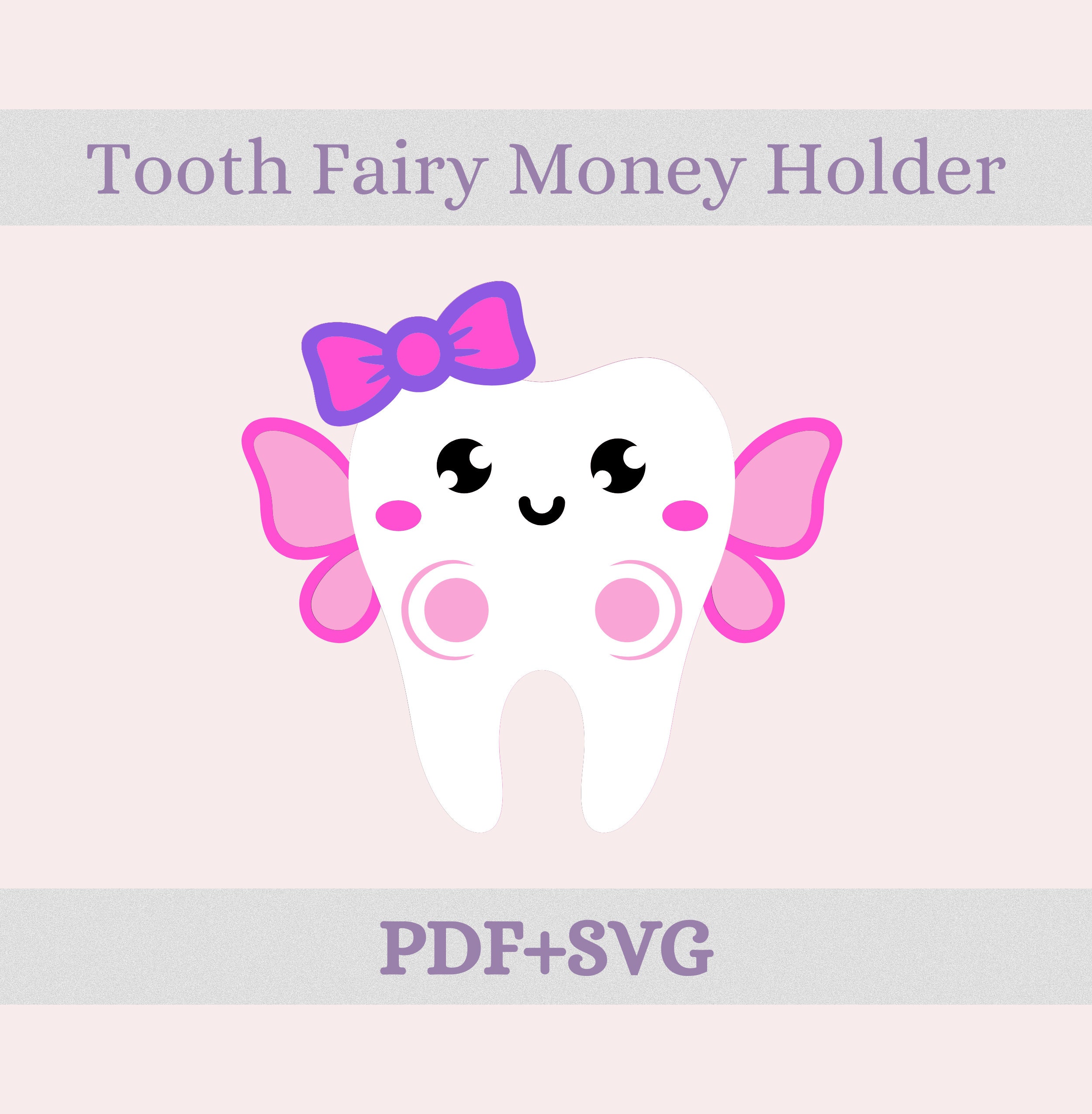 Tooth Fairy Money Holder Svgpdf, Money Holder Tooth Fairy Card, Lost ...