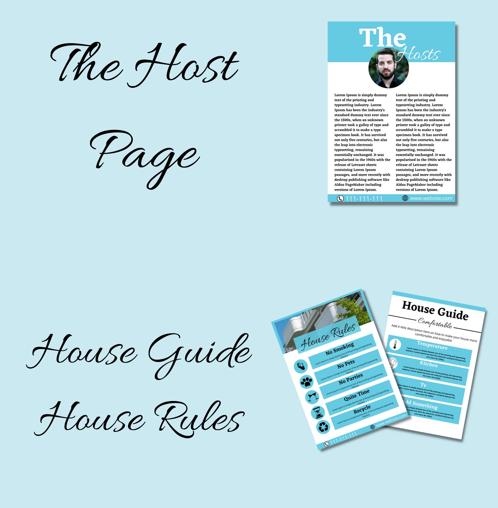 Airbnb Welcome Book Airbnb Guide Book Airbnb Host Bundle - Etsy