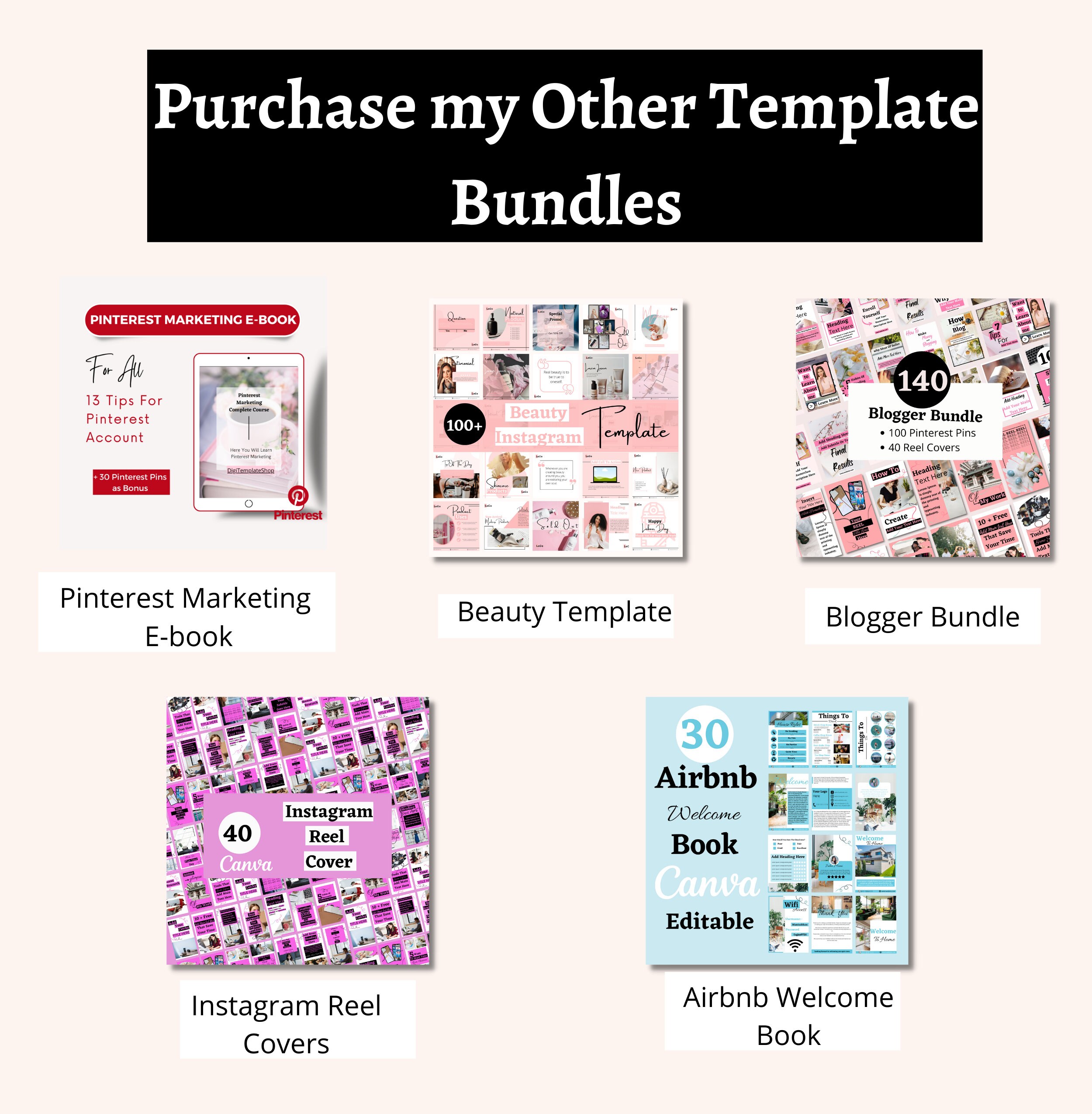 Pinterest Marketing Template Pinterest Pins Blogging Template Canva ...