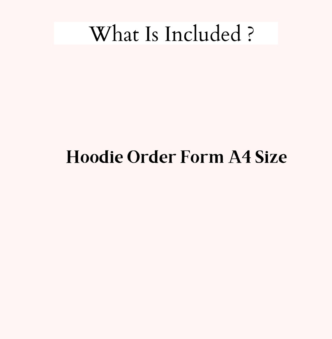 Hoodie Order Form Template Hoodie Order Form for Small Business Hoodie ...
