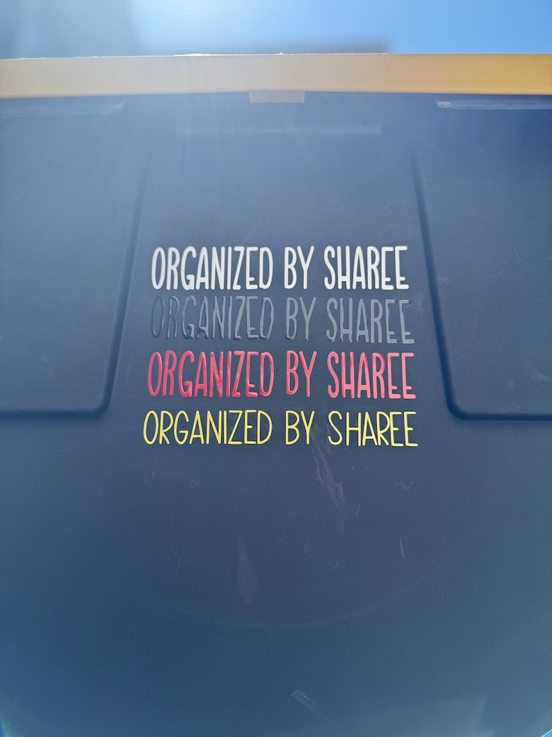 Custom Storage Bin Labels: Holiday Garage and Home Organization - Etsy