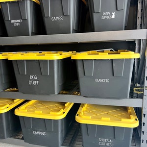 Garage Storage Labels Organized Storage Custom Labels - Etsy
