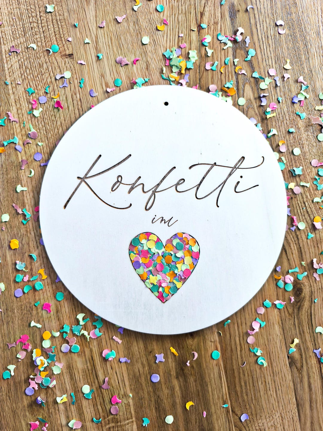 Carnival Wreath | Door Sign With Confetti in the Heart | Carnival ...