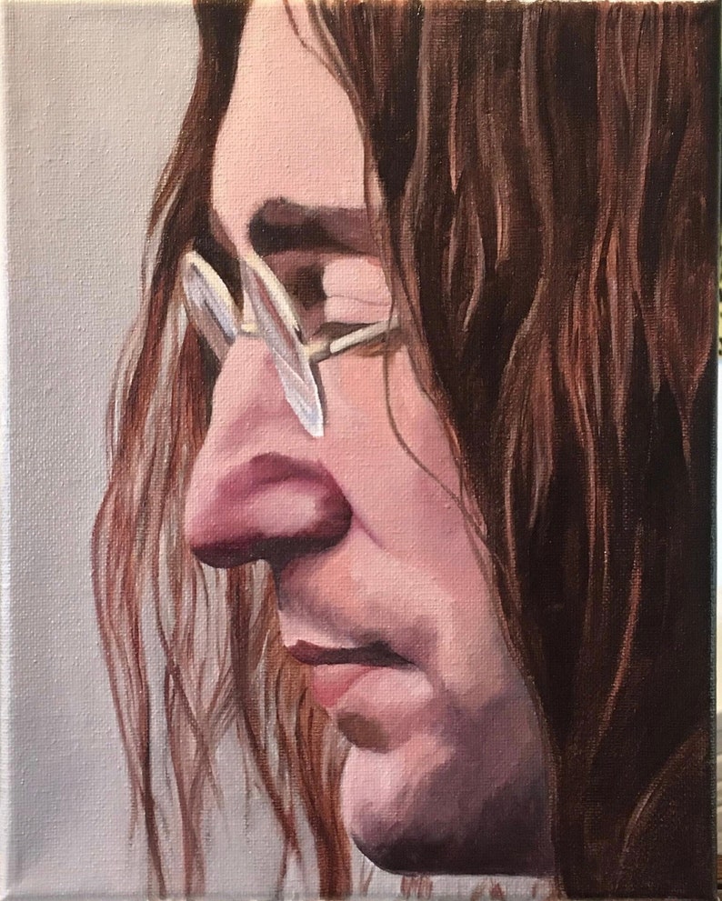 John Lennon Oil Painting Print - Etsy