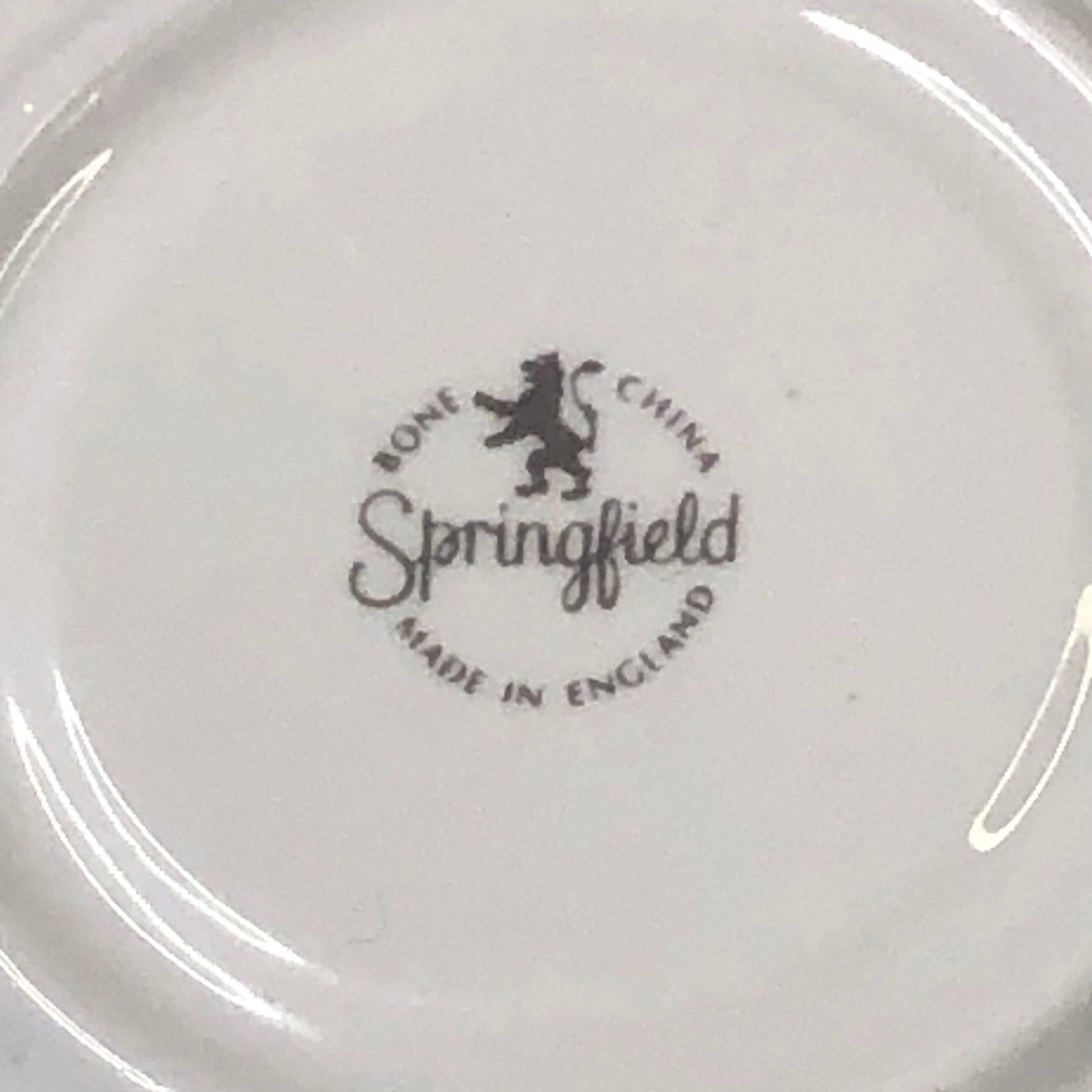 Springfield Bone China Teacup and Saucer - Etsy