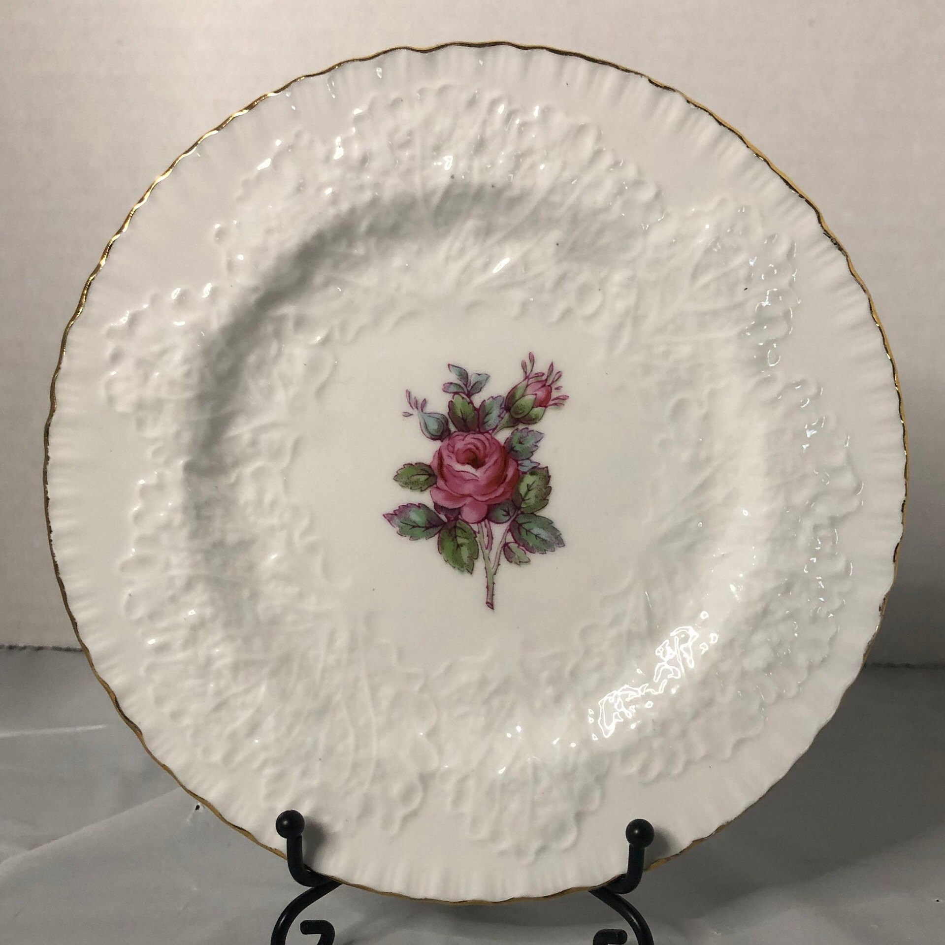 Spode Bone China England Bridal Rose Bread and Butter Plate - Etsy