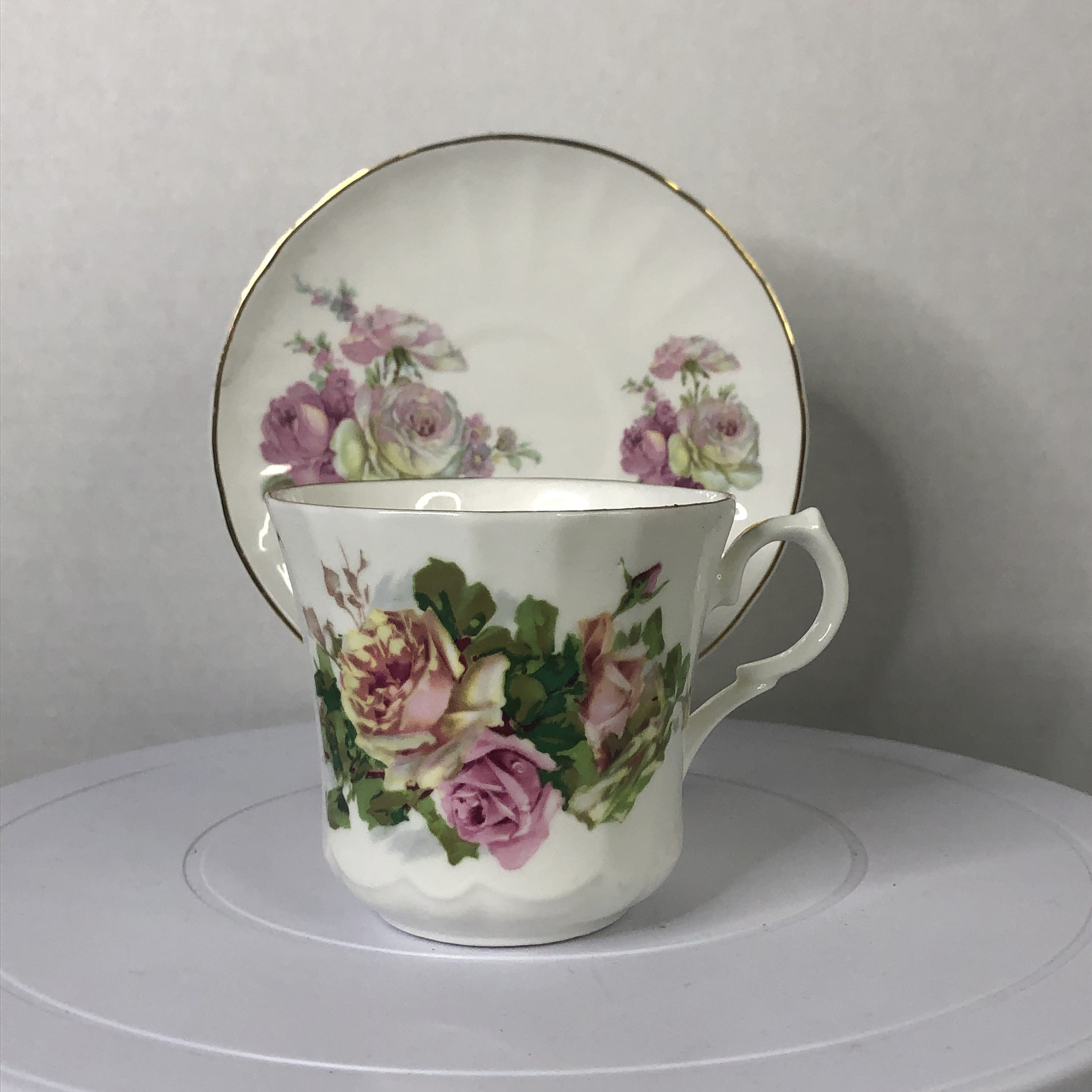 Springfield Bone China Teacup and Saucer - Etsy