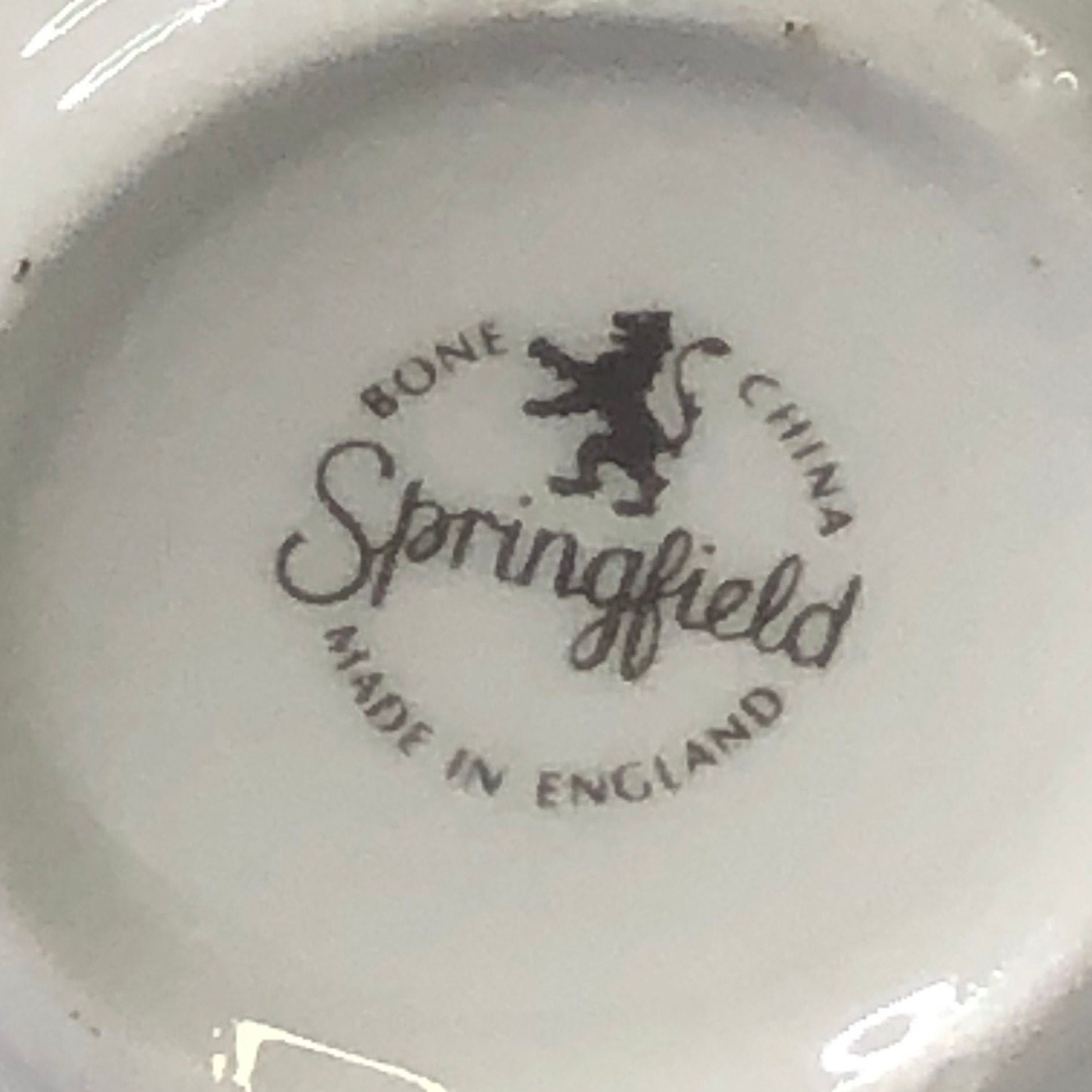 Springfield Bone China Teacup and Saucer - Etsy