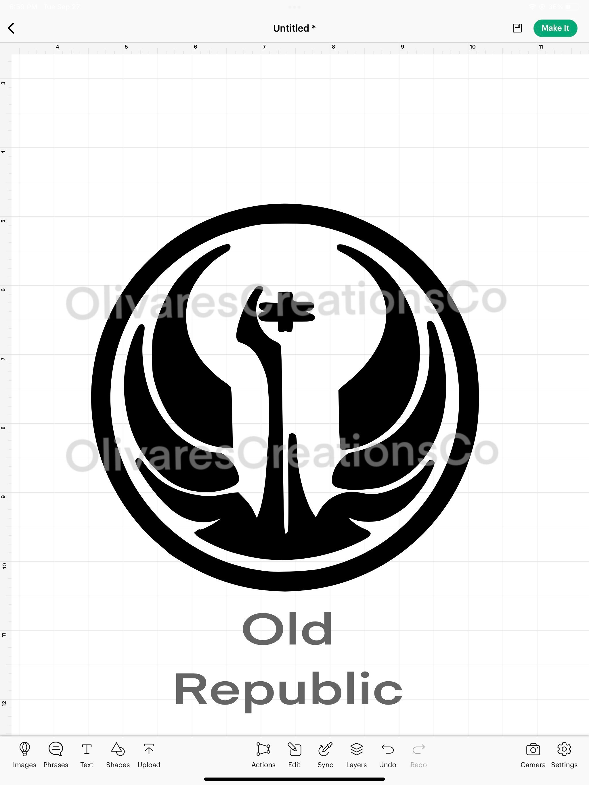 Star Wars Republic Symbol Decal - Etsy
