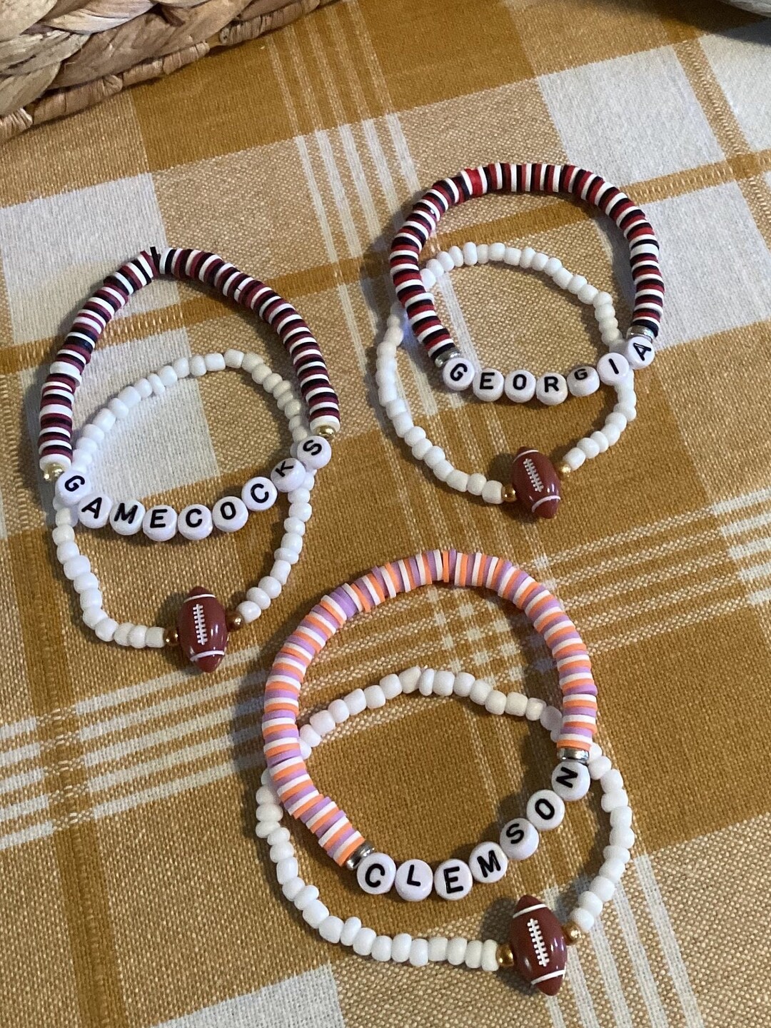 Sports Team Bracelet, School Team Bracelett, Fan Bracelet, Bracelett ...