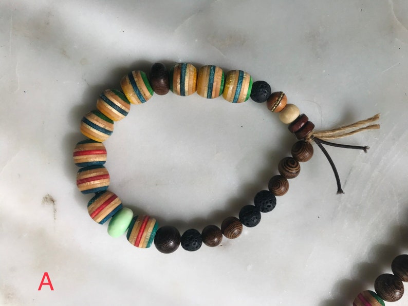 Shapeshifter Skateboard Bead and Gemstone Bracelets Choose Style - Etsy