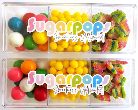 Sugarpops Rainbow Candy Box Gift Box Candy Gram Sour | Etsy
