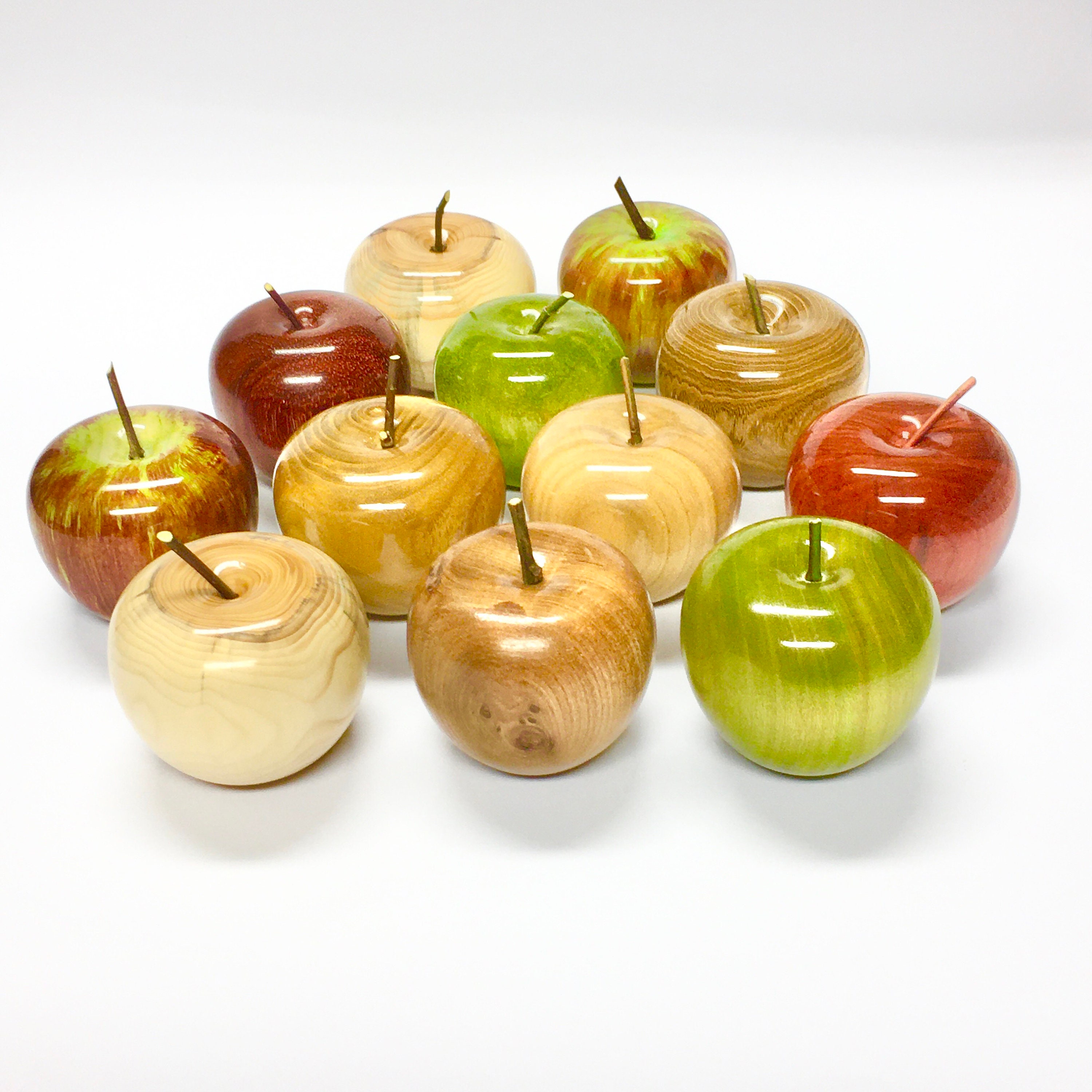 Wooden Apples - Etsy