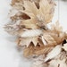Tan Maple Leaf Pampas Grass Wreath for Front Door Neutral - Etsy