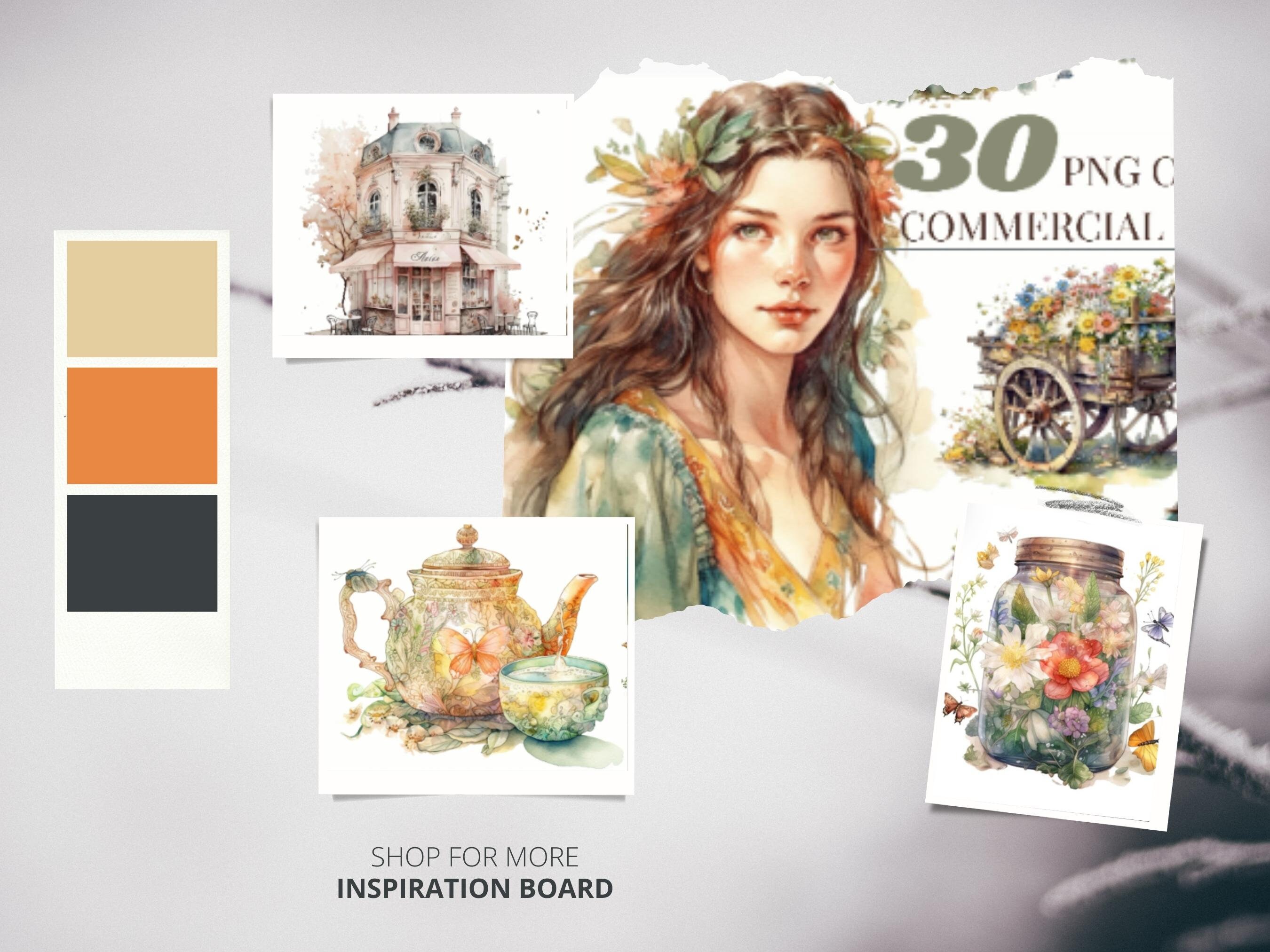 Spring Flowers Watercolor 10 Seamless Pattern, Digital Paper ...