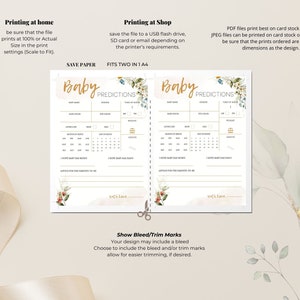 Floral Baby Shower Games Bundle 24 Ready to Print Games Instant Digital ...