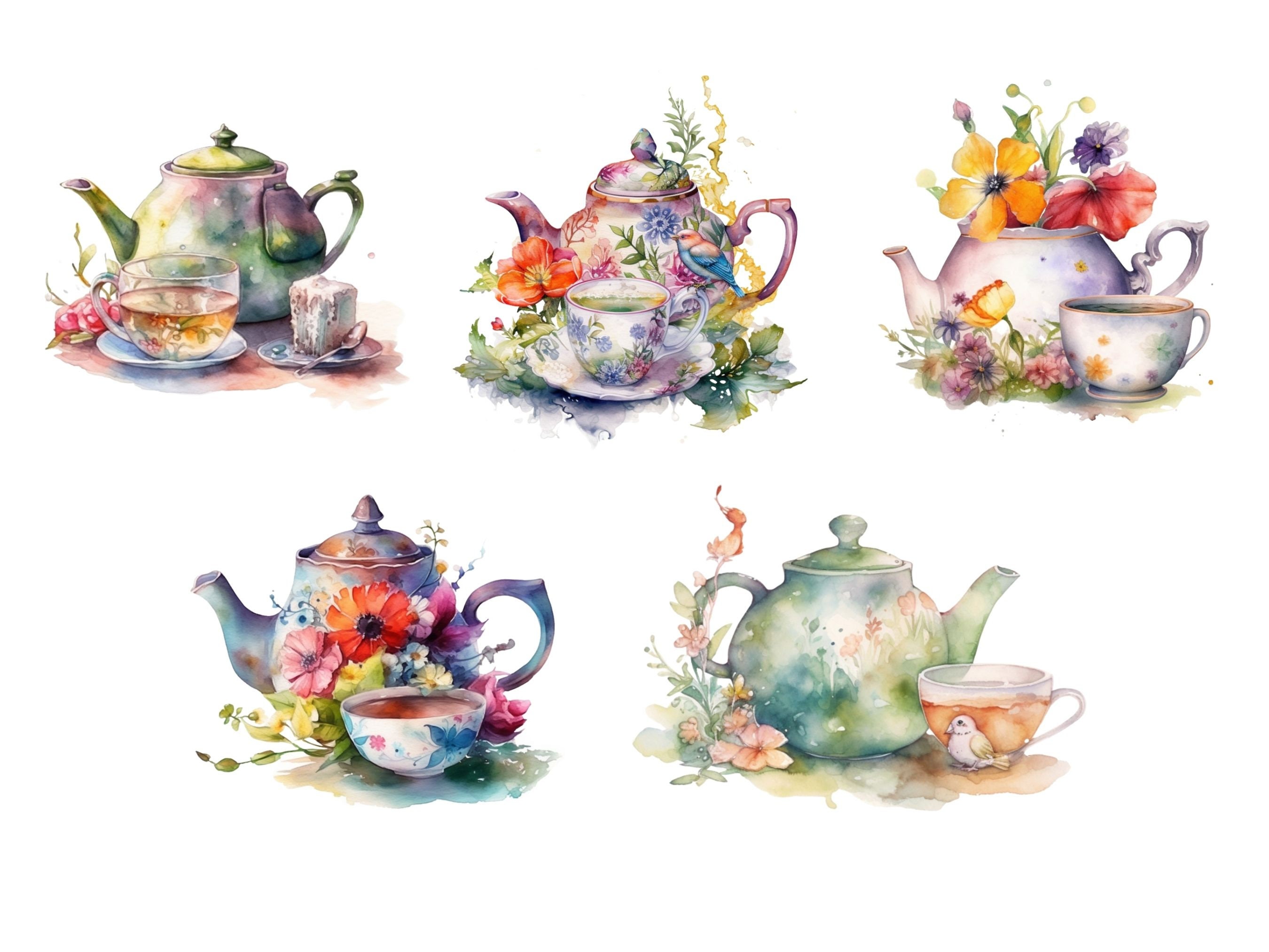 Teacups and Teapots Garden Tea-time, Relax Time, Spring Flowers ...