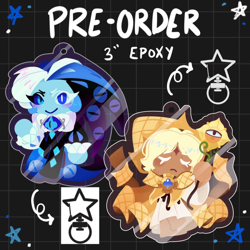 Cookie Run Shadow Milk Plush - Etsy