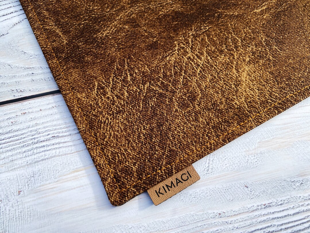 EDC Hank - Japanese Canvas With Leather Look "brown", Handkerchief ...