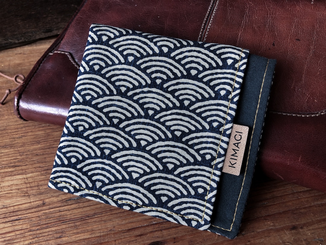 EDC Hank - Japanese Waves "large Seigaiha Pattern in Dark Blue ...